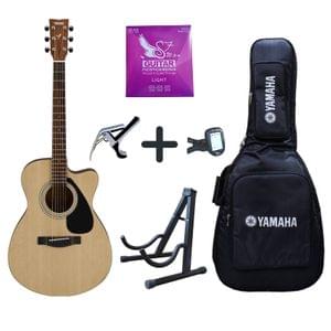 Yamaha FS80C Acoustic Guitar Combo Package with Bag String Stand Tuner ...
